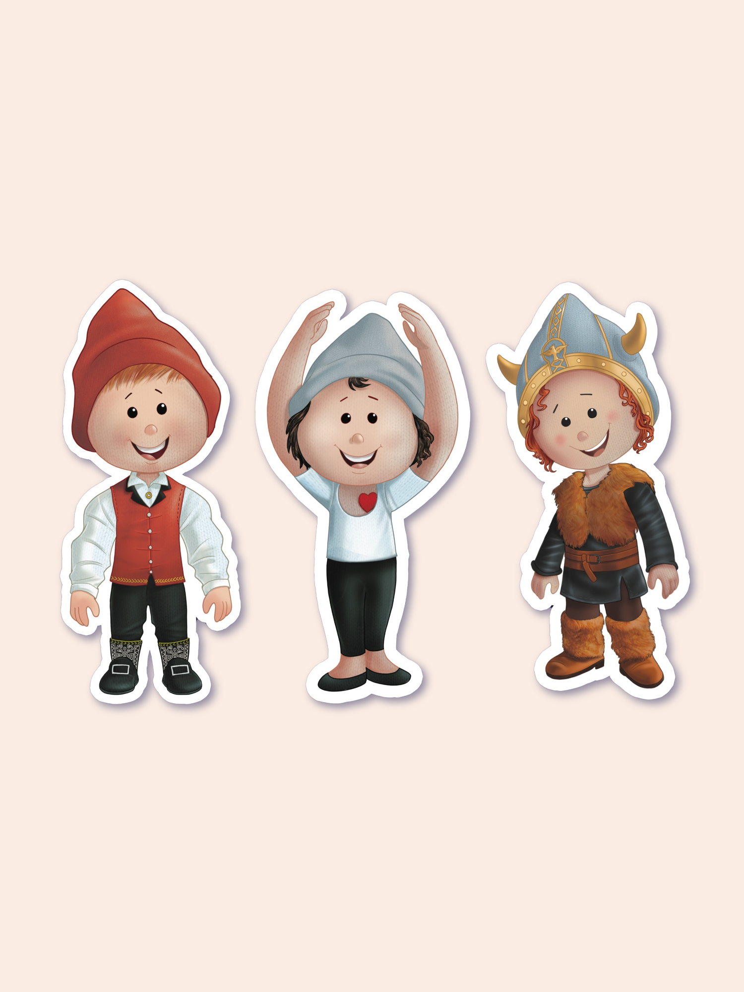 Boy Stickers - Set of 3 – The Uff Da Sisters